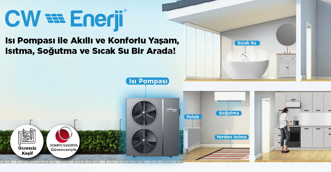 Isı Pompası | Ev ve Havuz Tipi Isı Pompası Modelleri - CW Enerji